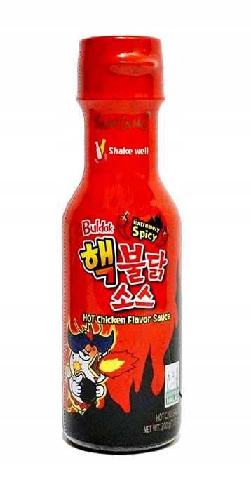 Koreański bardzo ostry sos Buldak 200 g - 11133281529 - oficjalne ...