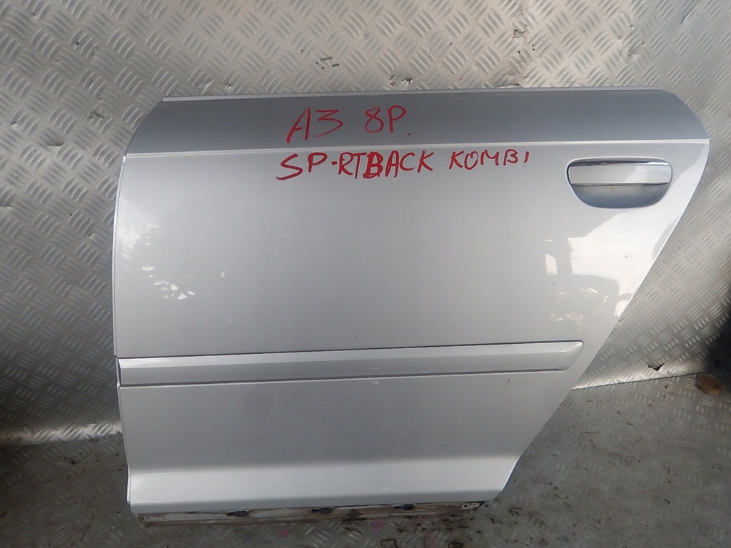 AUDI A3 8P LIFT SPORTBACK LEWE DRZWI TYŁ - 8555253983 - oficjalne archiwum Allegro