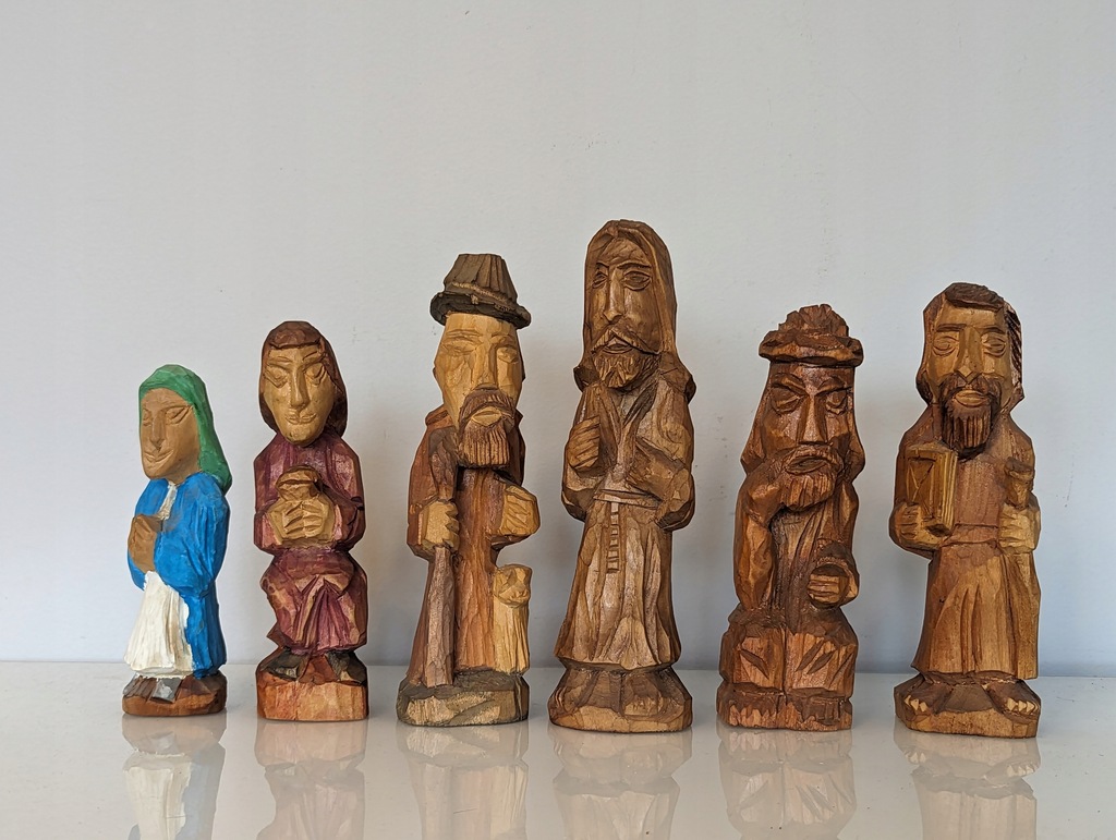 rzeźby ludowe PRL drewniane sygnowane Jan Kalicki - 15037565307 ...