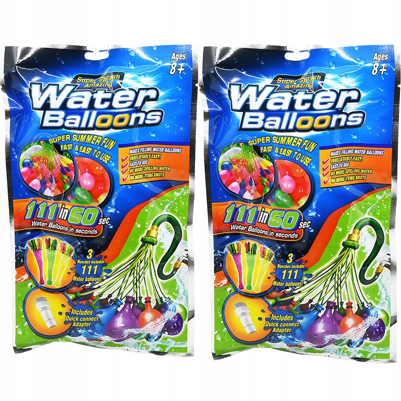 Balony wodne bomby na wodę gwint do kranu 222 szt - 9552563978 - oficjalne archiwum Allegro