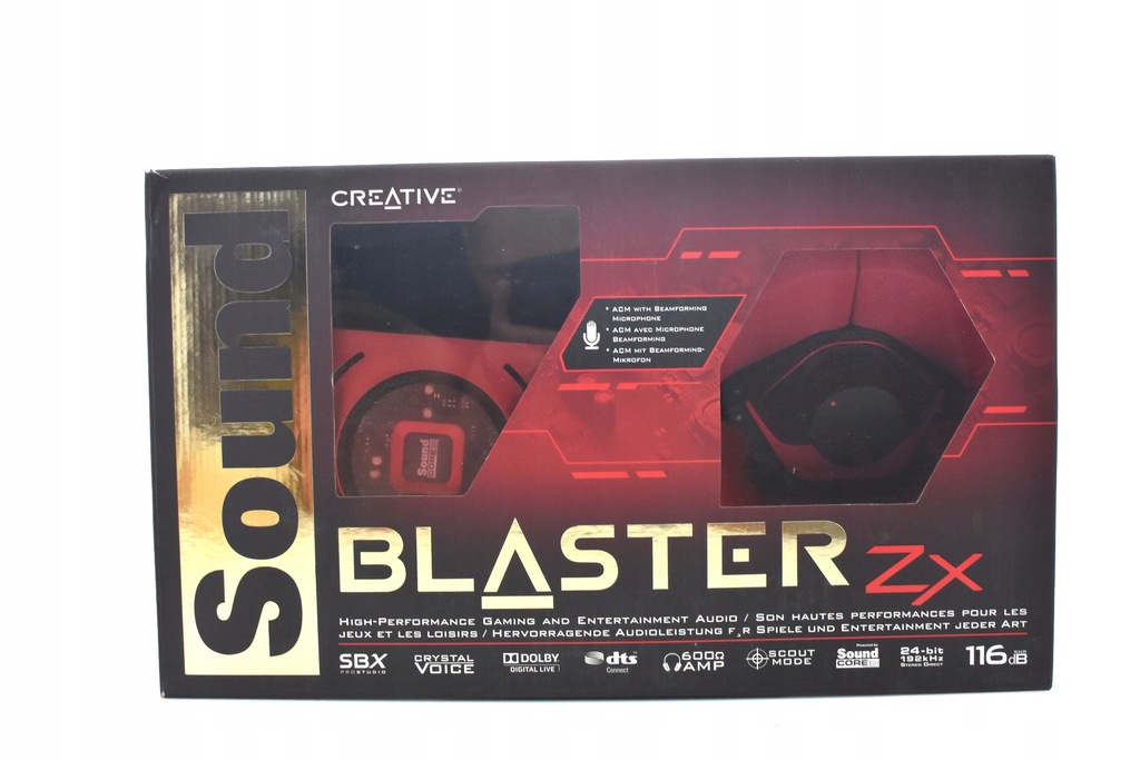 Karta dźwiękowa wewnętrzna Creative Sound Blaster ZX BOX Entuzjasta-PC ...