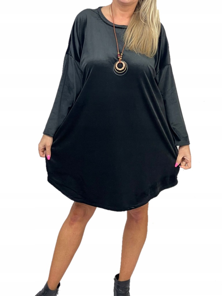 SUKIENKA WELUR Z WISIOREM 50 52 54 5XL - 12642079493 - oficjalne archiwum Allegro