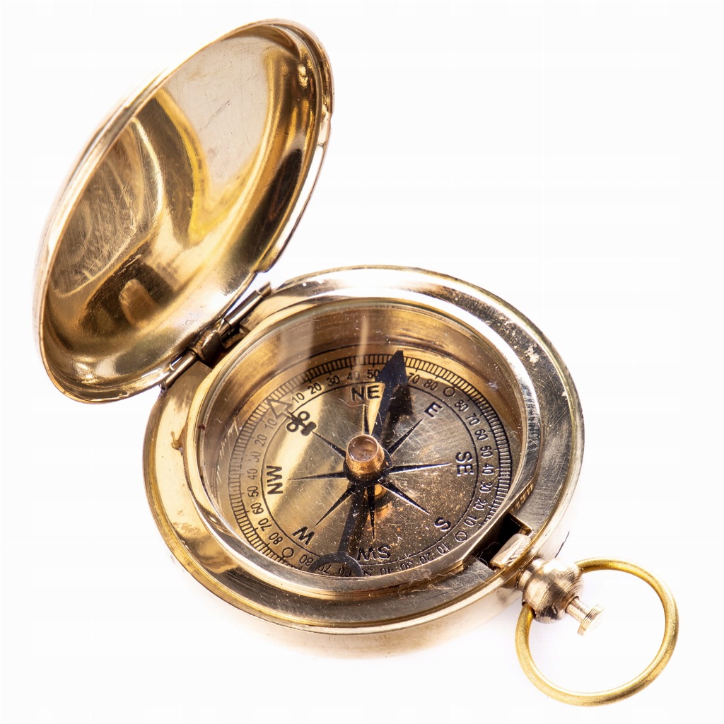 Złoty Kompas 'Captain Smith' Mosiężny Kieszonkowy - 11513954900 ...