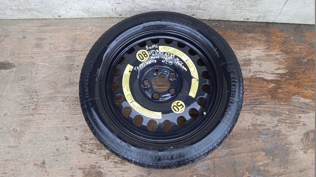 MERCEDES W211 KOŁO DOJAZDOWE 155/70 R17 5X112 ET3 - 12547374301 ...