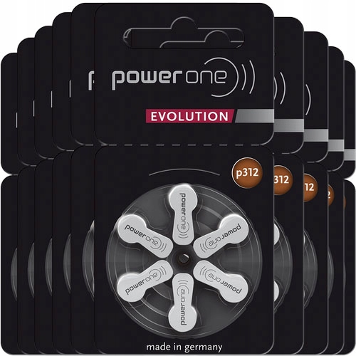 60x Power One Evolution 312 baterie słuchowe MOCNE - 10161747271 - oficjalne archiwum Allegro