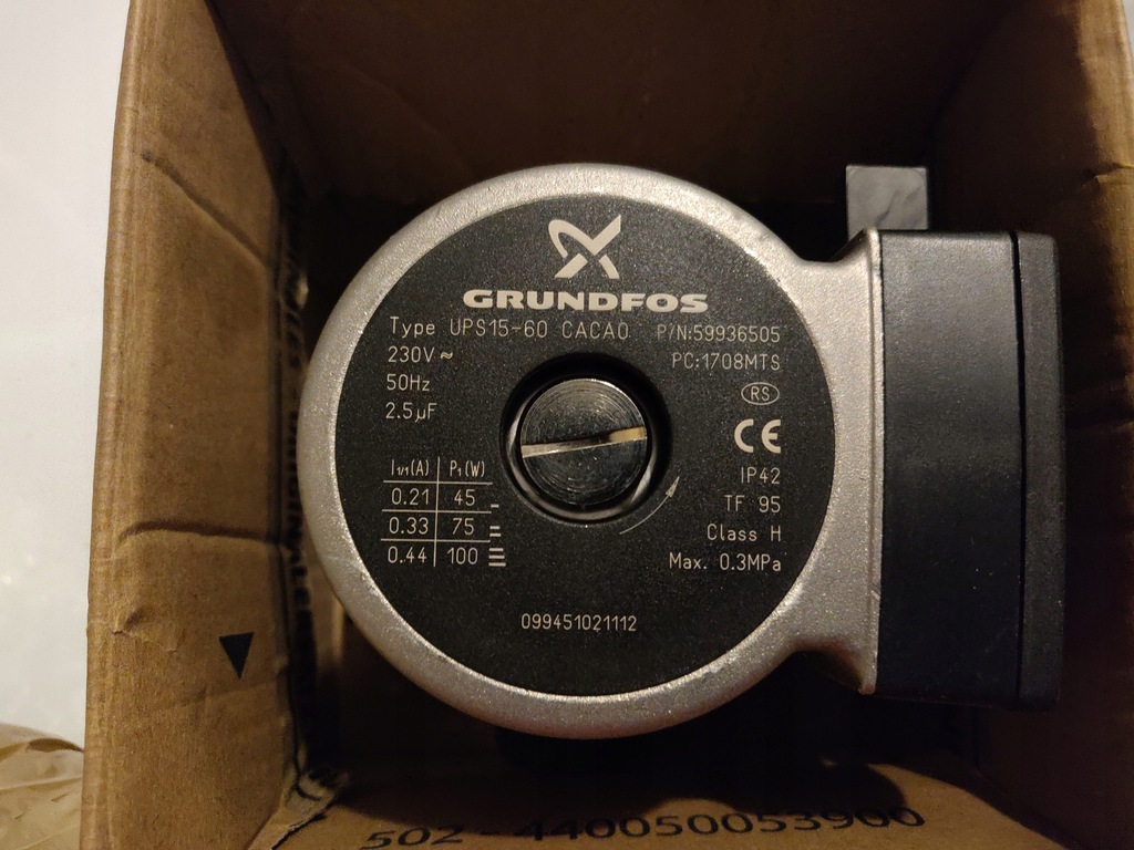 Pompka obiegowa GRUNDFOS UPS 15-60 CACAO - 7830176070 - oficjalne archiwum Allegro