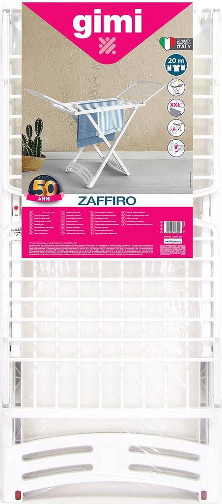 GIMI ZAFFIRO SUSZARKA NA PRANIE BIAŁA 182 CM - 14281159791 - oficjalne ...