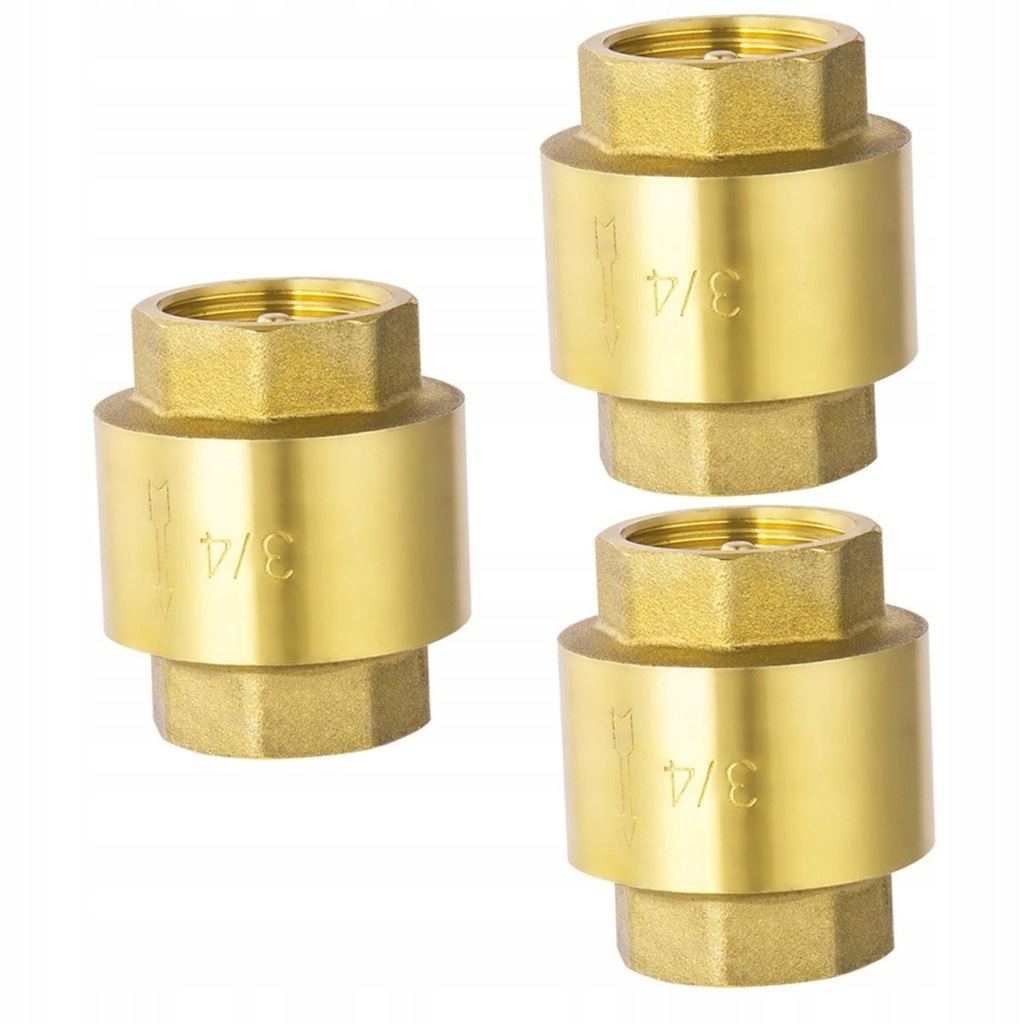 BRASS COUPLER CHECK VALVE ANTI BACK FLOW INLINE - 14435049615 ...