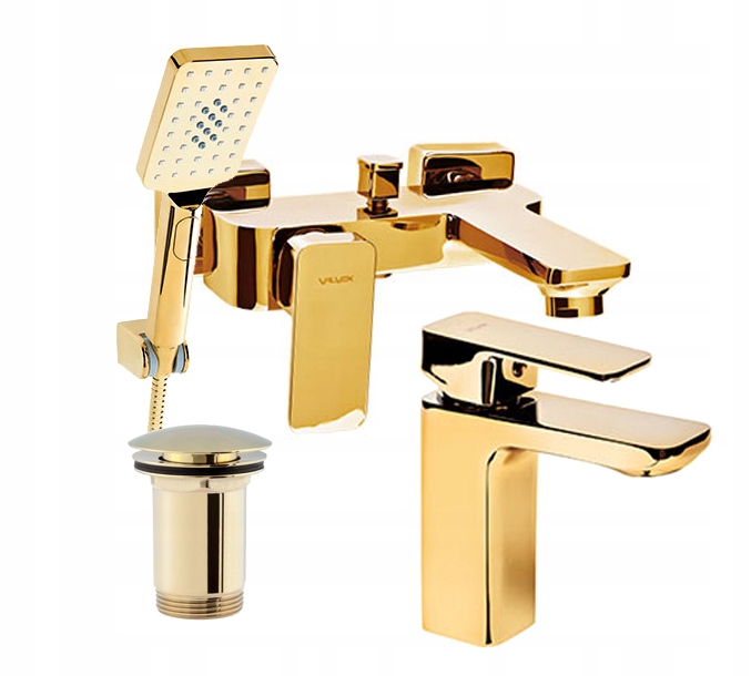 Valvex LOFT gold złota bateria wannowa umywalkowa - 8395448546 ...