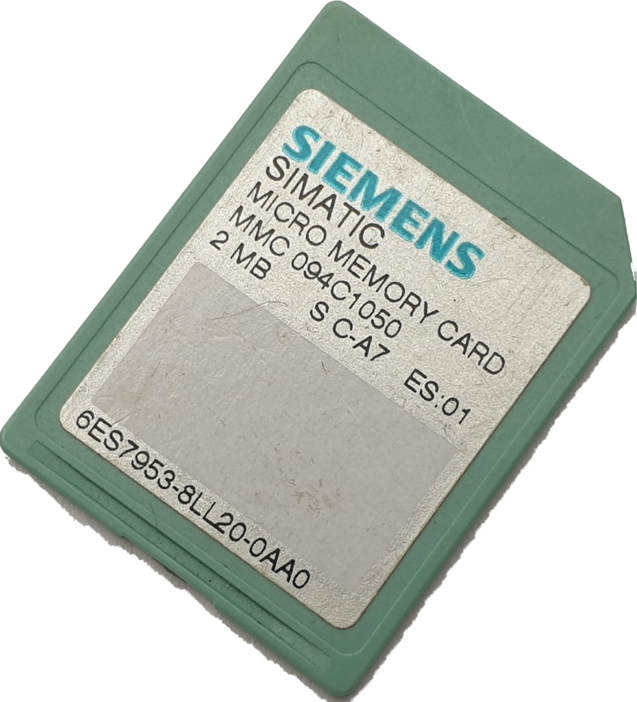 karta SIEMENS SIMATIC MMC 2MB 6ES7953-8LL20-0AA0 - 12063413732 - oficjalne archiwum Allegro