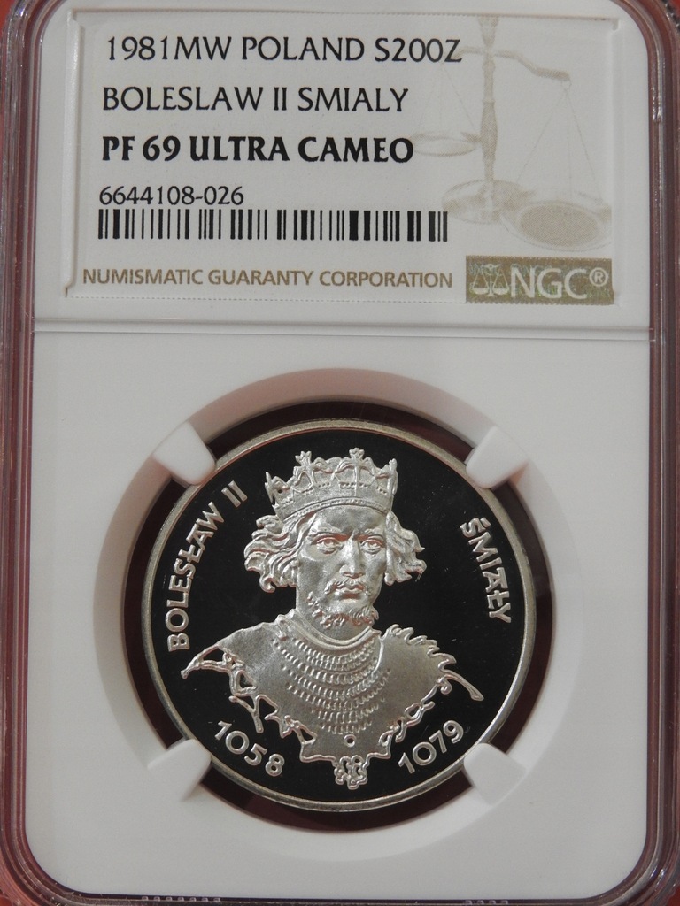 NGC 200 ZŁ BOLESŁAW II ŚMIAŁY,PF69 - 15243816897 - oficjalne archiwum ...