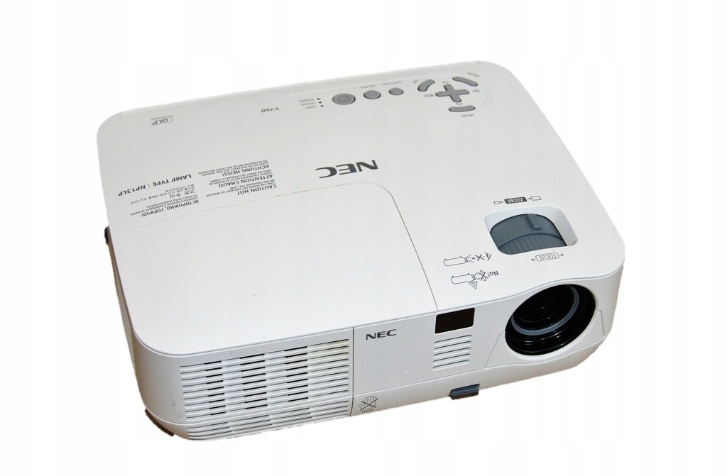 PROJEKTOR RZUTNIK DLP 3D-Ready NEC V260 2600ANSI - 12687532361 - oficjalne archiwum Allegro