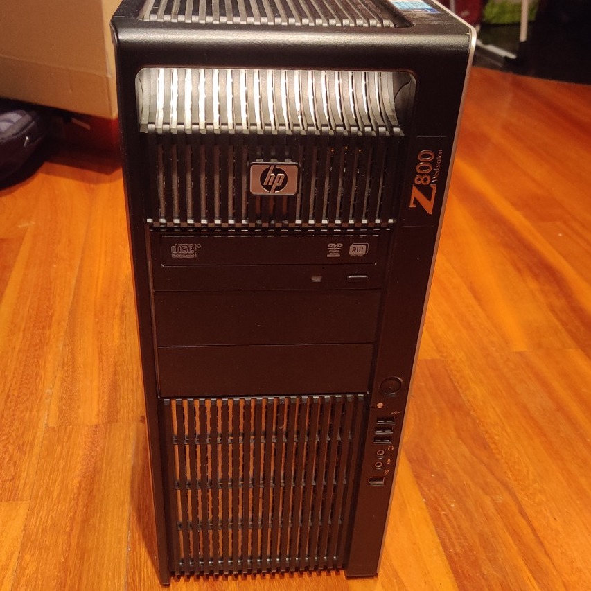 STACJA HP Z800 2 x XEON X5690 3,46GHz + 96GB RAM + CHŁODZENIE WODNE HP ...