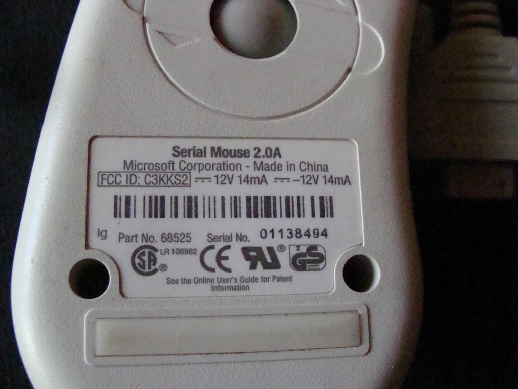 Mysz Microsoft Serial Mouse 2.0A port COM - 7853342132 - oficjalne ...