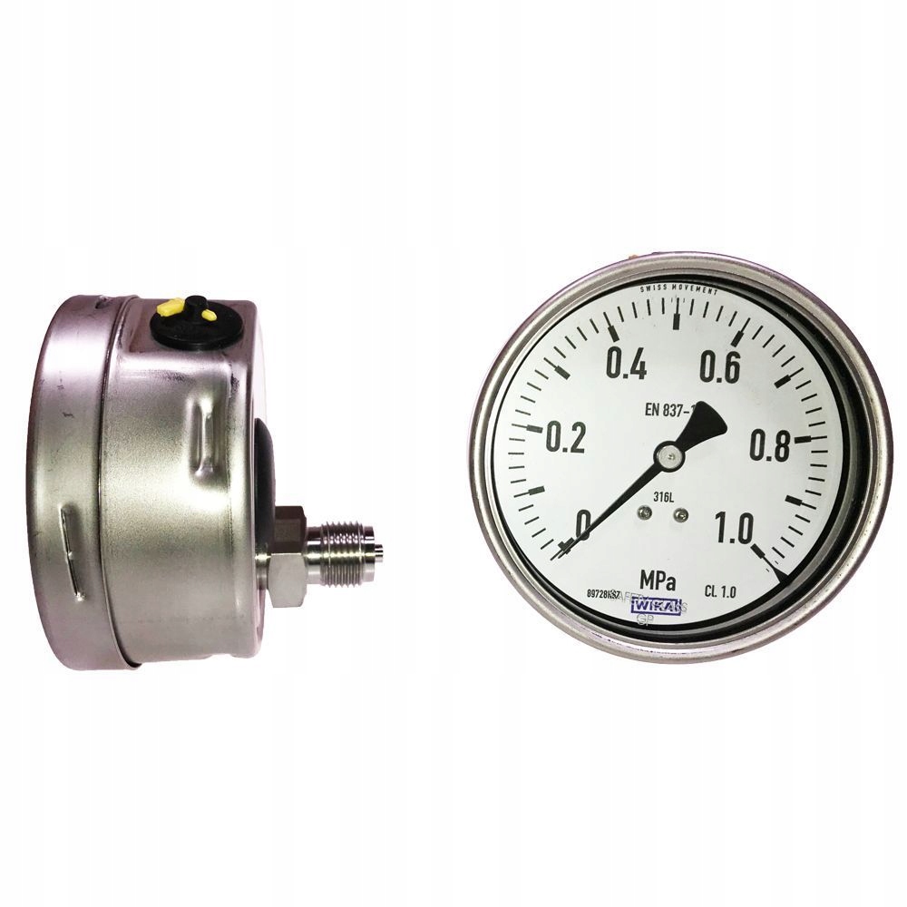 0-1MPa MANOMETR KWASOODPORNY 100mm WIKA G1/2 tylne - 10131179057 - oficjalne archiwum Allegro