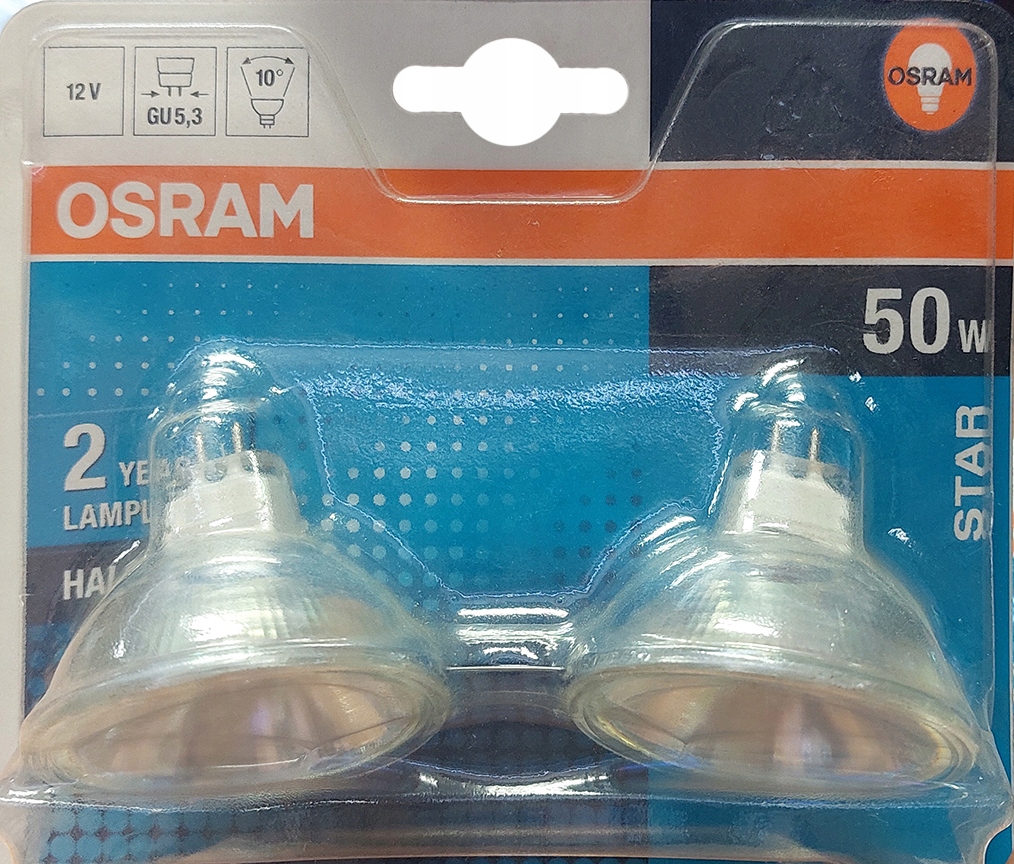 OSRAM ŻARÓWKA HALOGENOWA 44870 SP 50W GU5,3 12V - 15015650936 - oficjalne archiwum Allegro