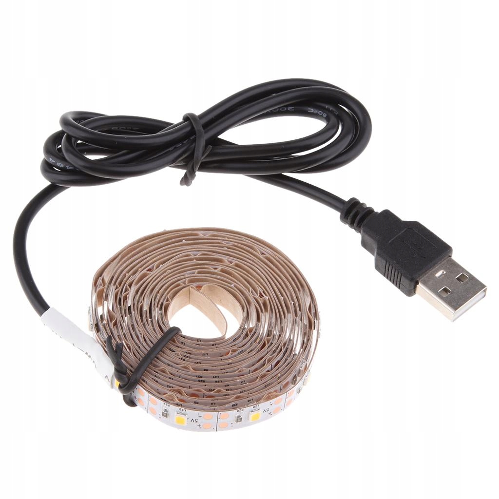 5V USB RGB LED Strip Light Lamp Bulb 3528 Warm White TV Background 2Meter - 14777753535 ...