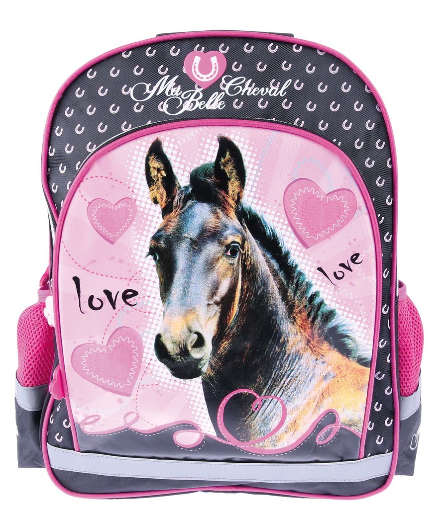 PLECAK TORNISTER SZKOLNY DLA DZIEWCZYNKI KONIE - 12793490617 - oficjalne archiwum Allegro