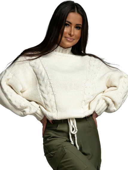 COCOMORE Sweter warkocz Nowość - 14166117254 - oficjalne archiwum Allegro