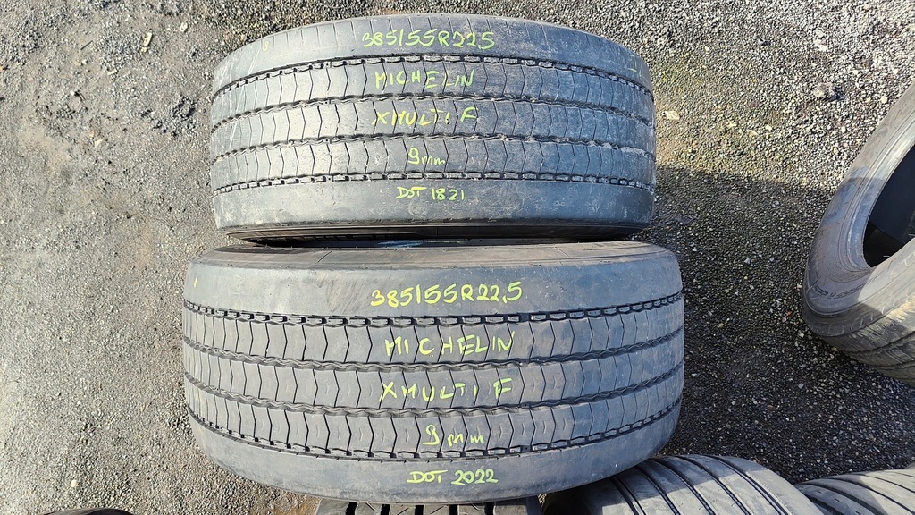 Opony 385/55R22,5 MICHELIN X MULTI F 9mm x2 - 15238127424 - oficjalne archiwum Allegro