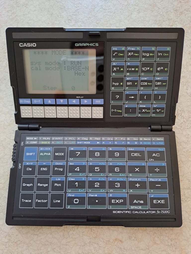 Kalkulator graficzny Casio FX-7500G Naukowy. 1989 - 12899952873 ...