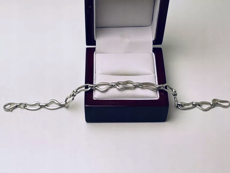 SREBRNA BRANSOLETKA 9,54G 925 DŁ.20CM - 14016824539 - oficjalne archiwum Allegro