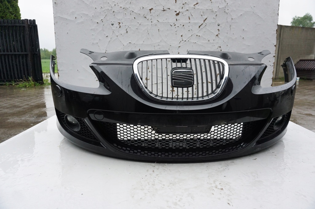 ZDERZAK PRZÓD HALOGENY SPRYSKI SEAT LEON 2 II LC9Z - 13724390127 ...