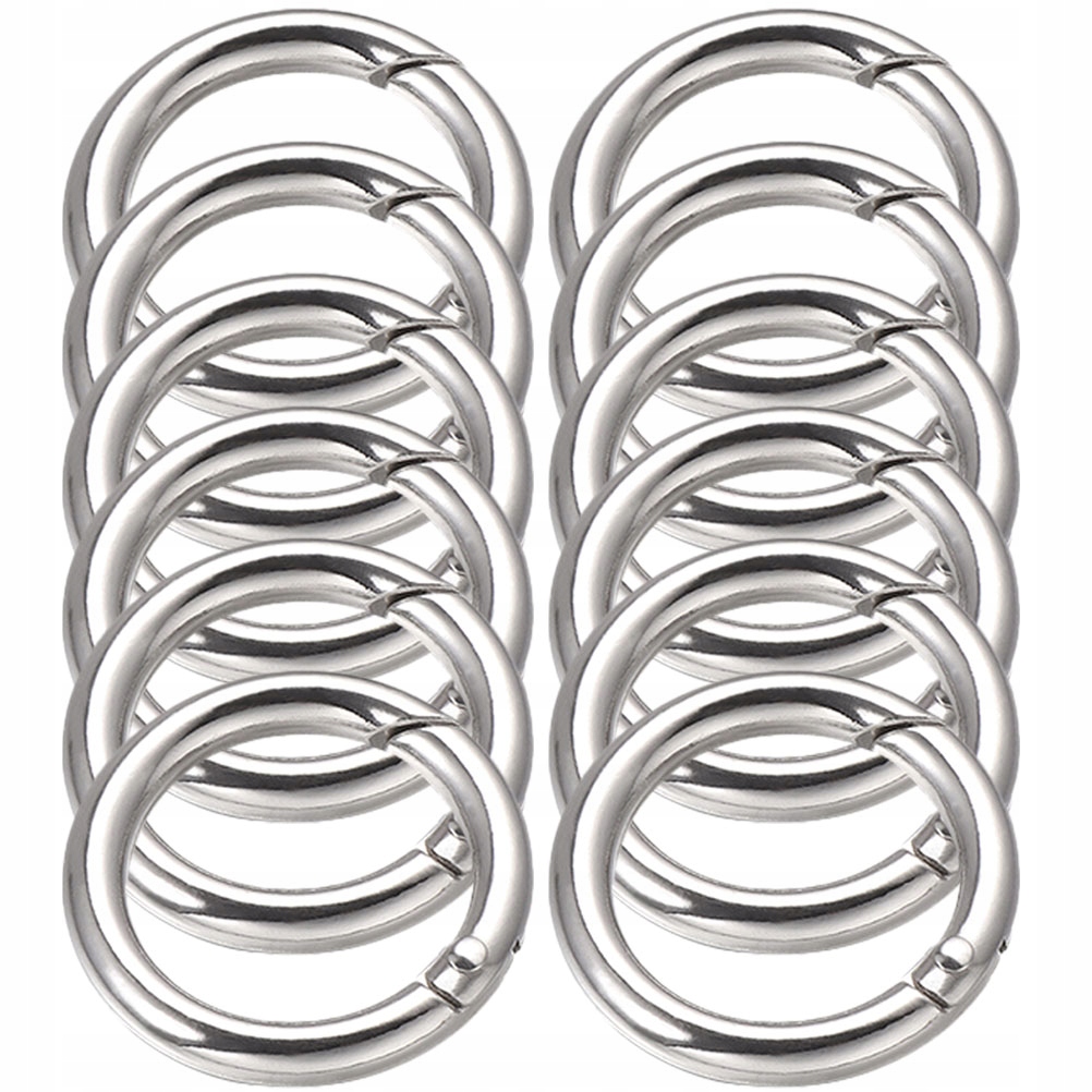 O Ring Round Carabiner Clip Metal Rings Keychain - 14490473562 ...