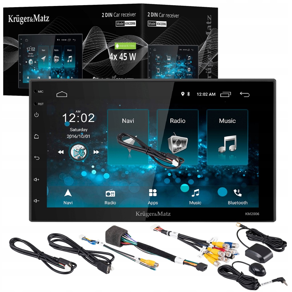 Radio samochodowe Kruger&Matz 2DIN ANDROID GPS - 11260832140 - oficjalne archiwum Allegro