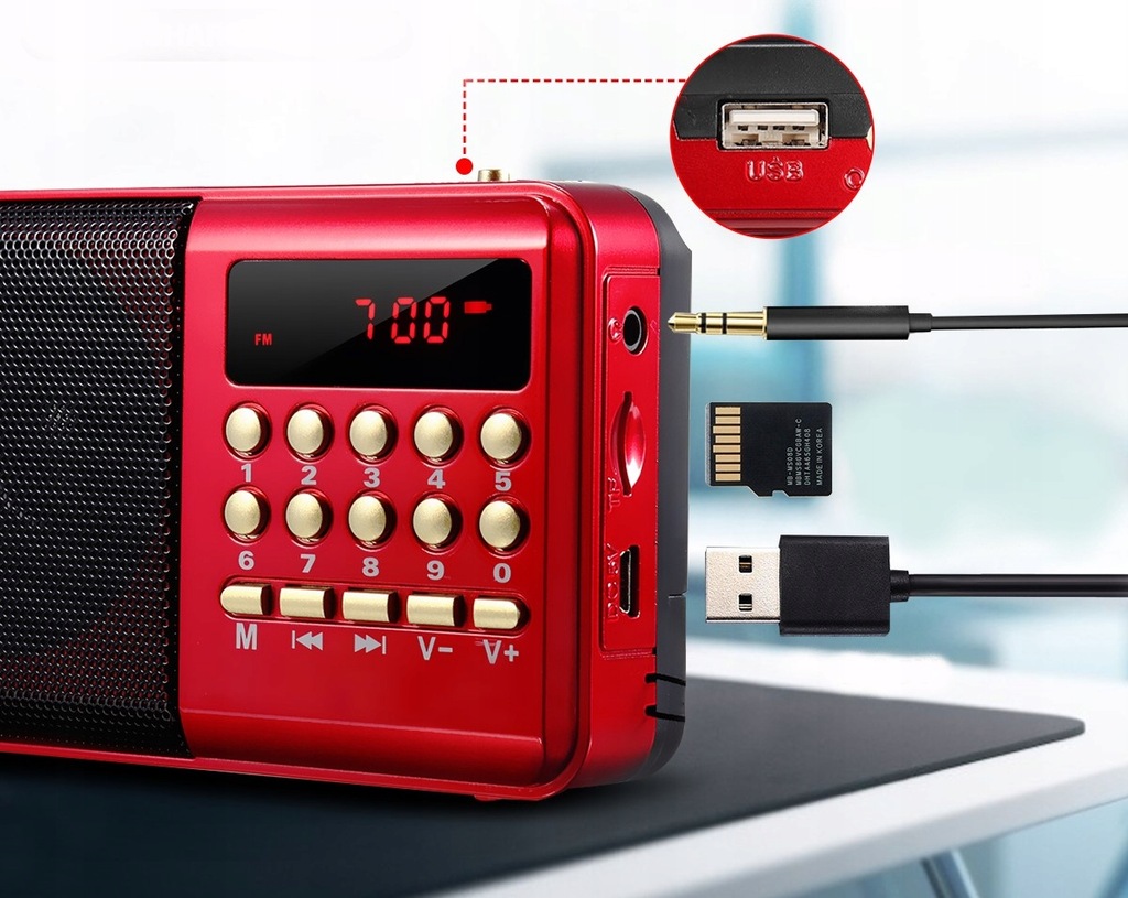 RADIO PRZENOŚNE KIESZONKOWE TURYSTYCZNE ANTENA FM - 12309327214 - oficjalne archiwum Allegro