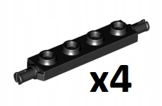 LEGO 2926 Płytka MOD zaczep na koła Czarny 4 szt N - 11698828326 ...