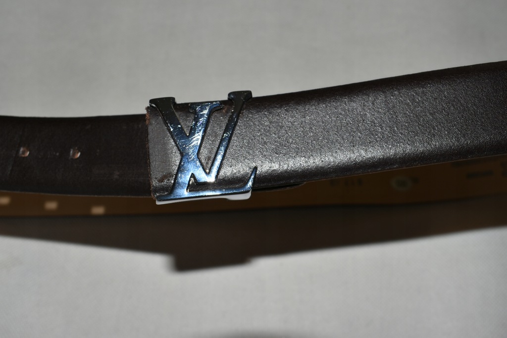 LV LOUIS VUITTON 100%SKORA SOLIDNY PASEK - 12367682954 - oficjalne ...