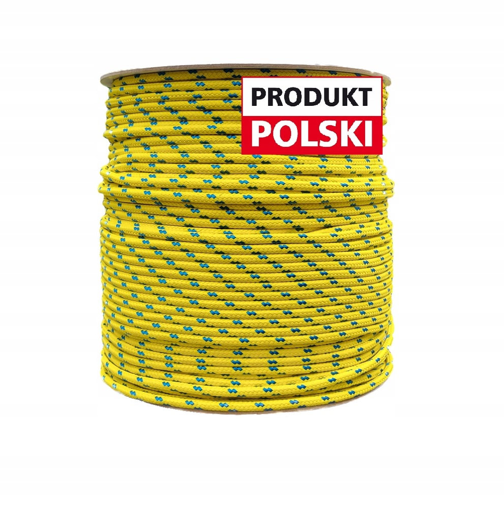 Sznur linka lina polipropylenowa pleciona 50m 8mm - 14197534900 - oficjalne archiwum Allegro