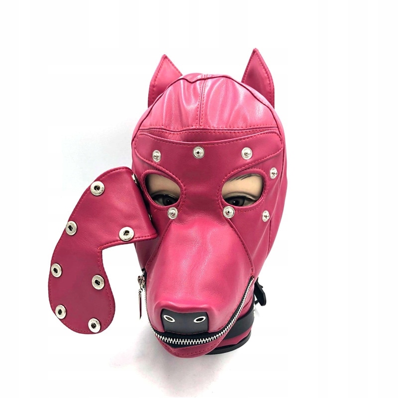psia maska Dog zamek na ustach bdsm psa róż - 12679220540 - oficjalne ...