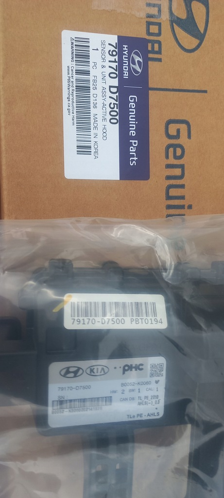 Hyundai Tucson czujnik ochrony pieszego D7500 - 11077718723 - oficjalne ...