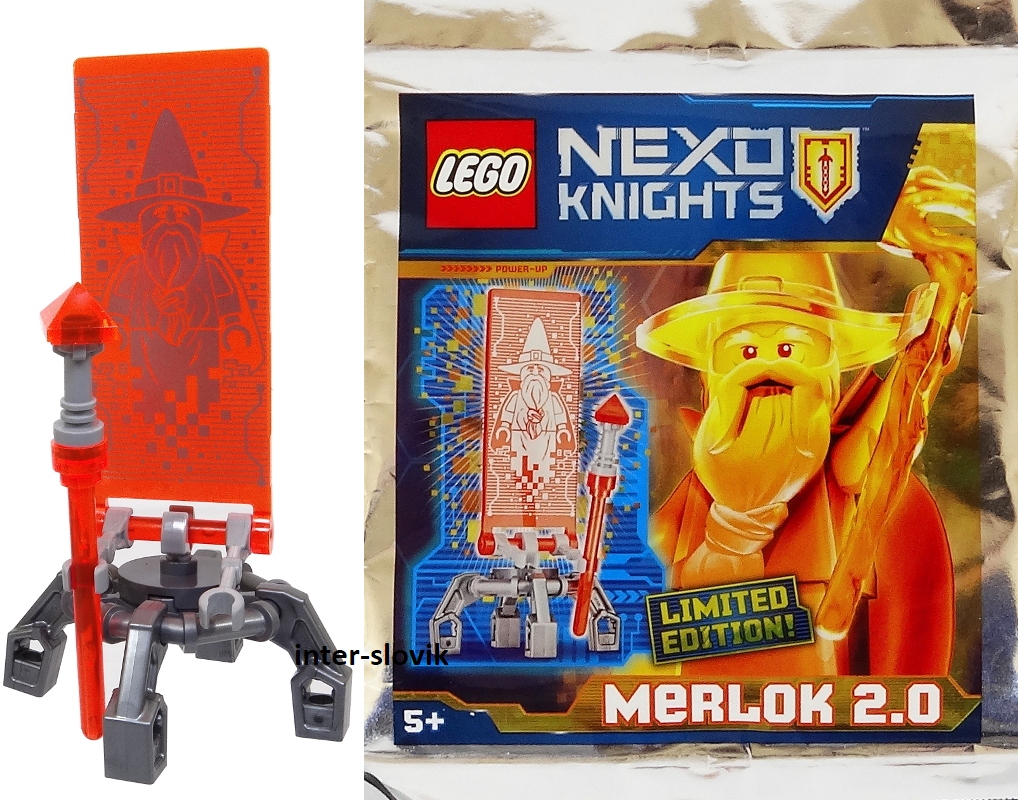 LEGO NEXO FIGURKA CZARODZIEJ MERLOK 2.0 SASZETKA - 9548308144 ...