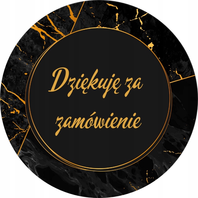 Naklejki DZIĘKUJĘ ZA ZAMÓWIENIE 5CM 20 SZT KK16 - 11951334682 - oficjalne archiwum Allegro