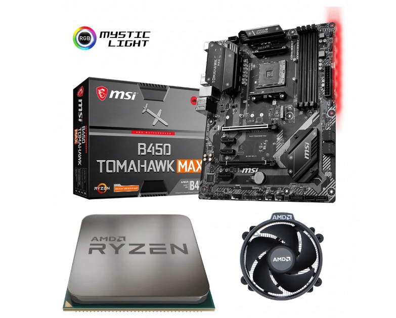 MSI TOMAHAWK MAX B450 + RYZEN 7 4700 RADEON VEGA 8 - 11625871053 ...
