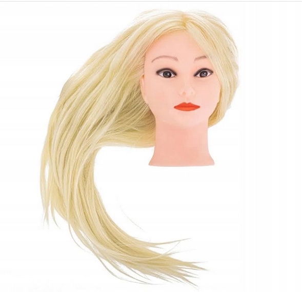 Głowa fryzjerska do czesania włosy ok 60 cm - 12597626365 - oficjalne archiwum Allegro