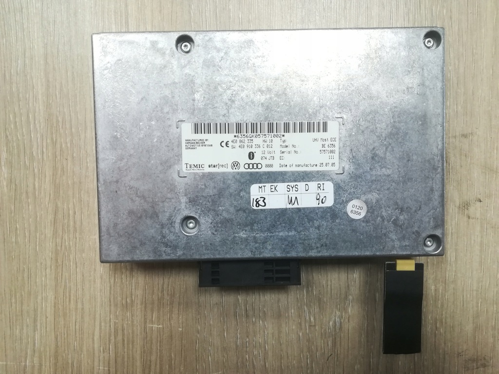 MODUŁ BLUETOOTH AUDI A6 C6 3,0 TDI 4E0862335 - 7657036489 - oficjalne archiwum Allegro