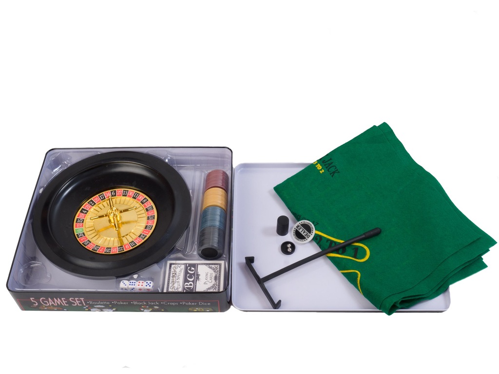 GRA KASYNO 5w1 POKER RULETKA KOŚCI BLACK JACK HIT - 6543342159 ...