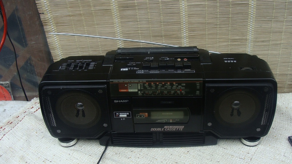 Radioodtwarzacz Sharp WQ-T238H czarny - 12452562260 - oficjalne archiwum Allegro