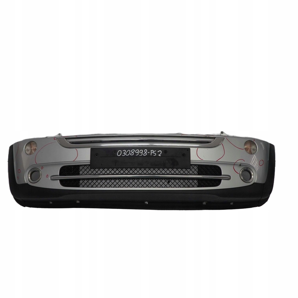 Mini R50 R52 Zderzak przedni przód Pure Silver - 12157659160 ...