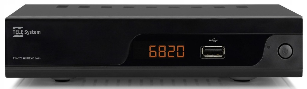 TeleSystem Dekoder TS6820 T2 HEVC Twin - 10515335571 - oficjalne archiwum Allegro