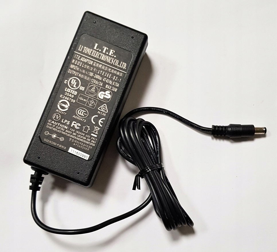 UNIWERSALNY ZASILACZ 12V 3A 5.5x2.1mm LTE36E-S2-1 - 13159608061 ...