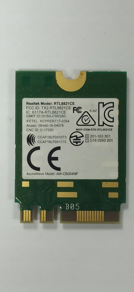 KARTA MODUŁ WI-FI REALTEK RTL8821CE 106 - 13010367970 - oficjalne ...