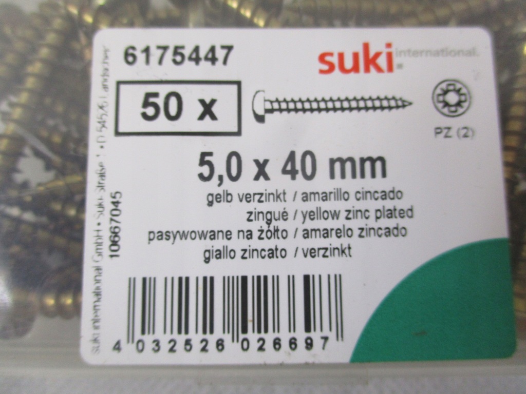 Wkręty soczewkowe 5,0x40 ocynk pasywowane PZ 50szt - 13420762043 ...