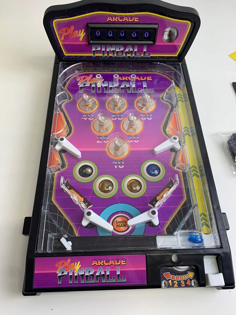 Globo Konsola Gra Pinball Elektryczny Flipper OPIS - 13174915226 ...