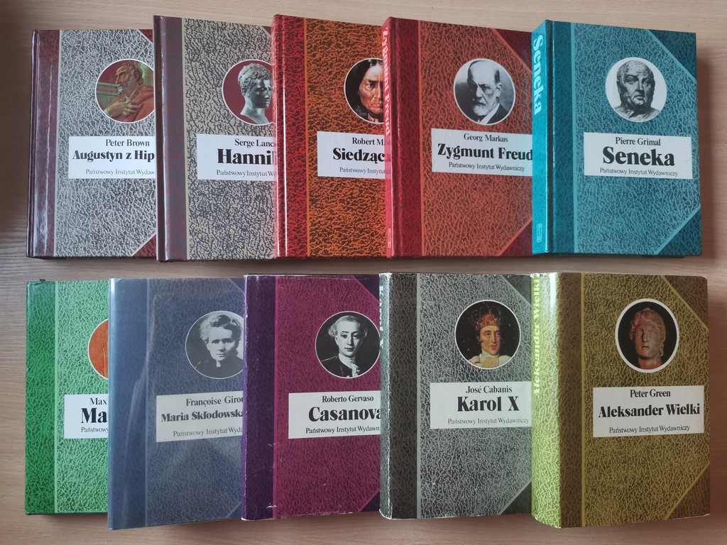 Biografie Sławnych Ludzi PIW zestaw 10 książek - 12586682434 ...