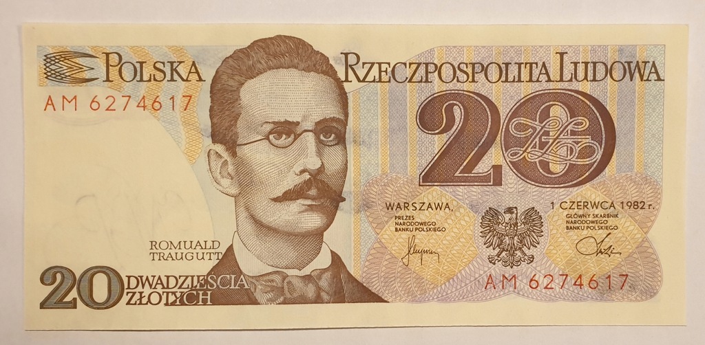 Banknot 20zł PRL UNC - 11598130850 - oficjalne archiwum Allegro